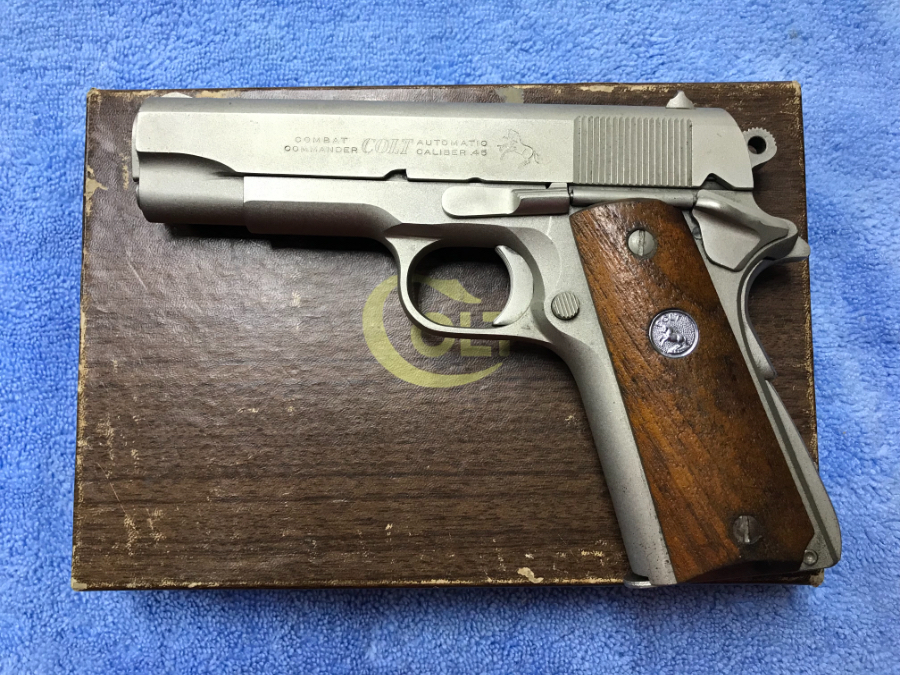 Colt Combat Commander .45 Acp Satin Nickel With Box For Sale at ...