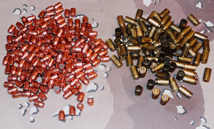 Bullets n Brass - 40SW200 180gr FMC/FN Bullets & 100 pcs Range Brass ...