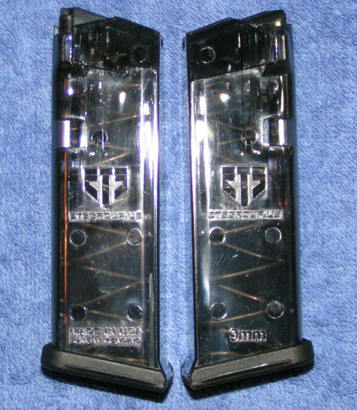 2 Glock 19 mags. New ETS 9mm 15 round $18 each 9mm Luger 17280209 ...