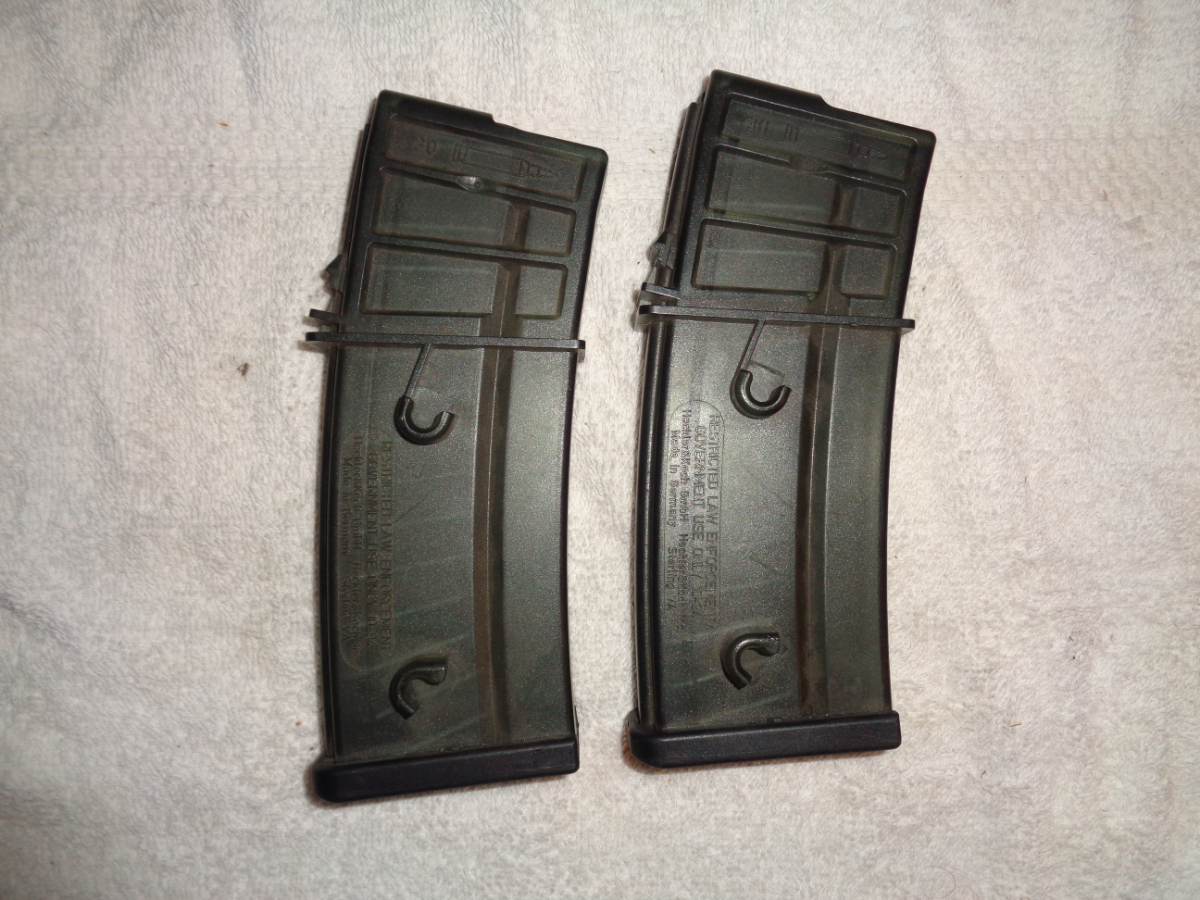 Heckler & Koch H&K g36 30 round magazine pair 5.56mm NATO 17329036 ...