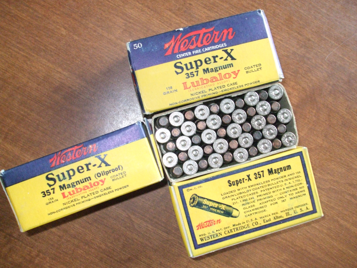 Western Cartridge Company 3 boxes vintage 357 mag ammo .357 Magnum ...