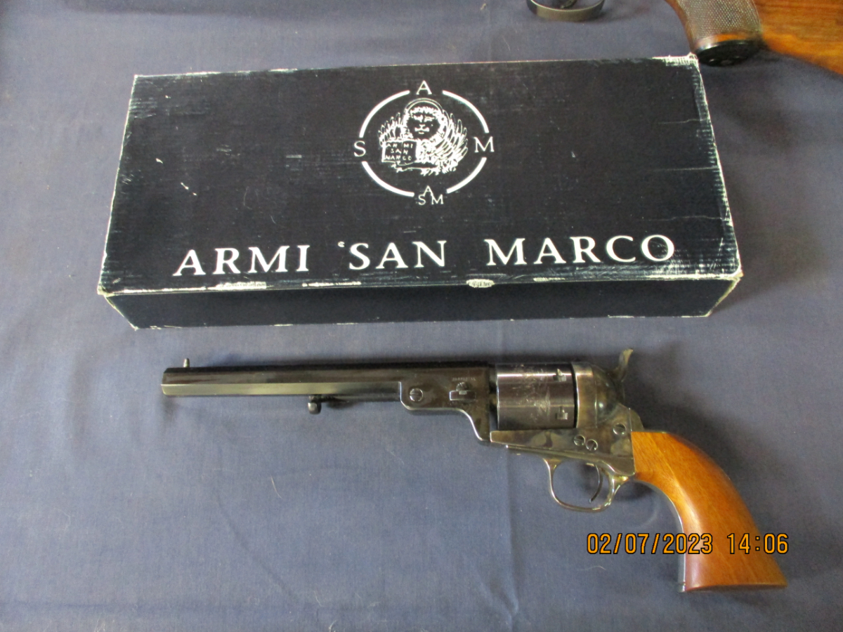 Armi San Marco Black Powder Colt Copy of 1851 Navy Conversion .38 ...