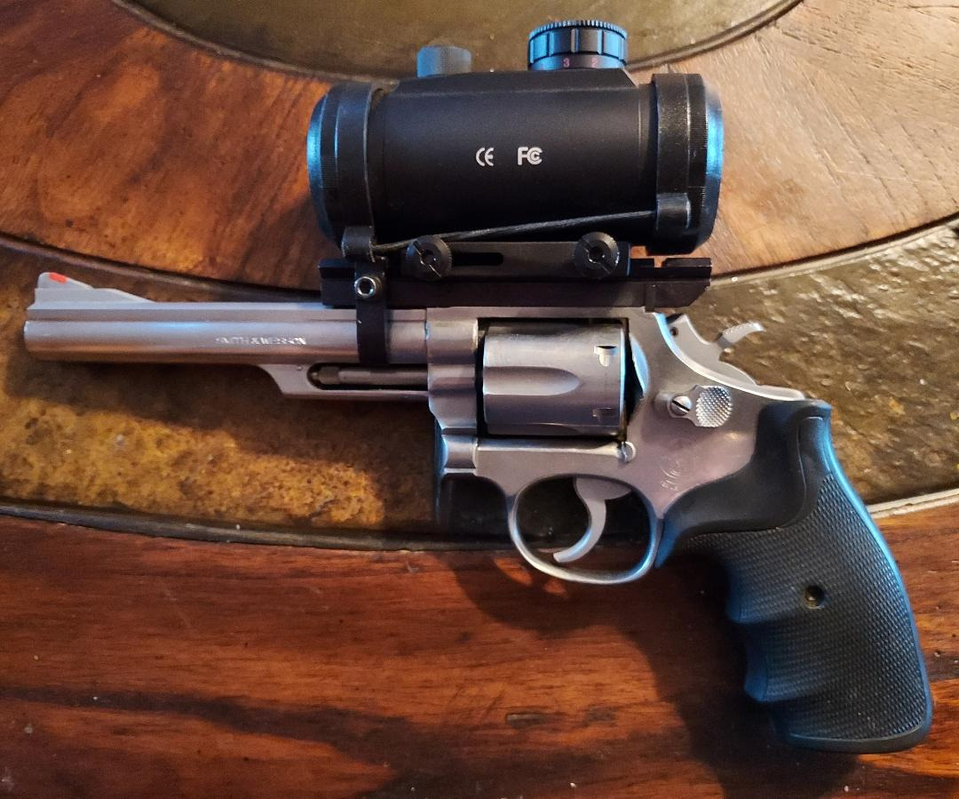 SMITH & WESSON M66-2 357 MAG TASCO TACTICAL RED DOT NO LOCK .357 Magnum ...
