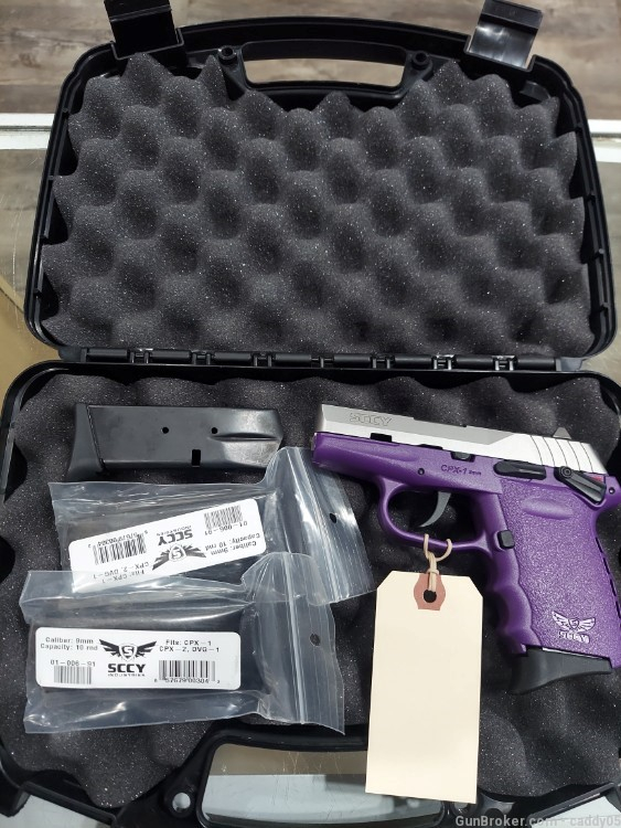 SCCY Industries SCCY CPX-1 9mm Purple 9mm Luger 17325971 - GunAuction.com