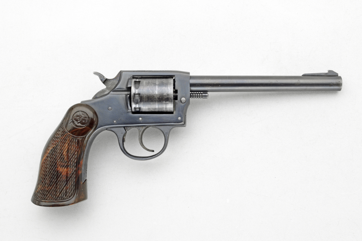 IVER JOHNSON MODEL 55 DOUBLE ACTION 8 SHOT REVOLVER CALIBER 22 LONG ...
