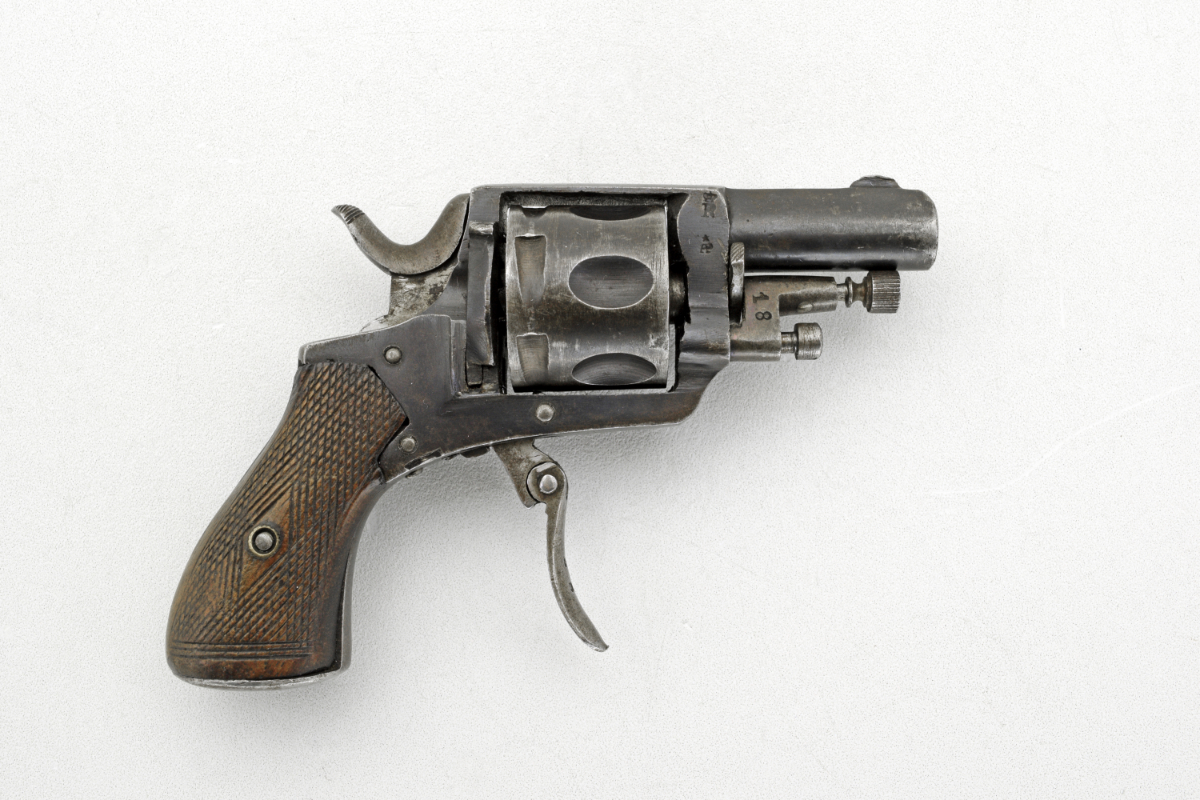 LIEGE BELGIUM CENTER FIRE REVOLVER CALIBER 7MM GUNSMITH SPECIAL C&R OK ...