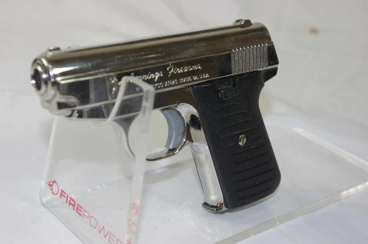 Jennings/Bryco Bryco 38 380 Acp Semi Auto Chrome Finish 5 Shot Take A ...