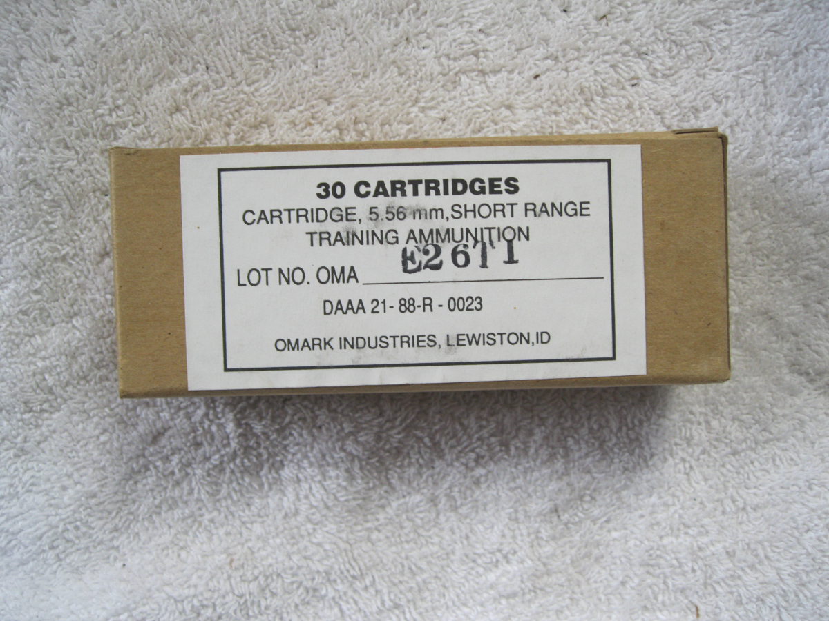 5.56mm Aluminum Case Blue Tip Short Range Training Ammunition Ammo .223 ...