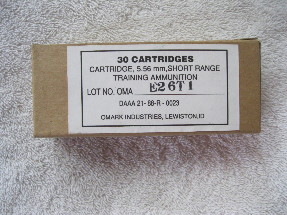 5.56mm Aluminum Case Blue Tip Short Range Training Ammunition Ammo .223 ...