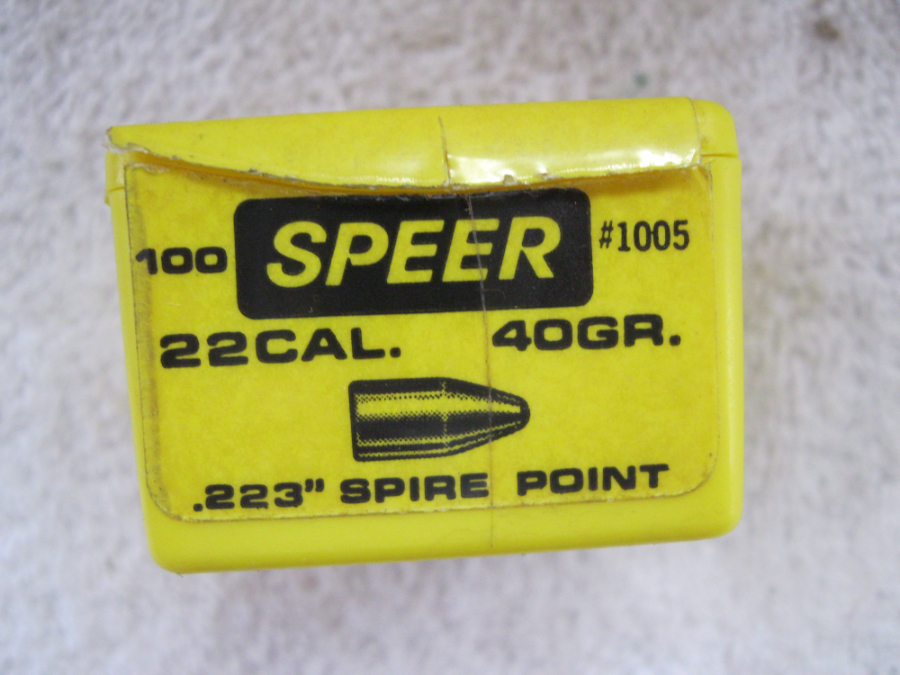 Speer 22 Cal Caliber 40 Gr Grain .223 Spire Point Bullets 124 Count ...