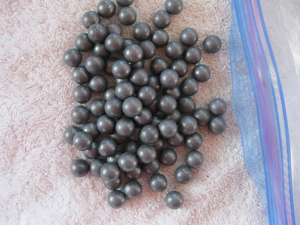 .445 Dia. Round Lead Balls Muzzle Loading 100 Count Black Powder ...