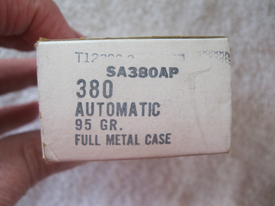 380 Automatic 95 Grain Full Metal Case Saami Reference Ammunition Ammo ...