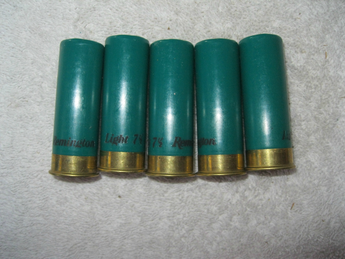 Remington Peters 12 Gauge Shot Shells Light Shotgun 7 1/2 Green Plastic ...