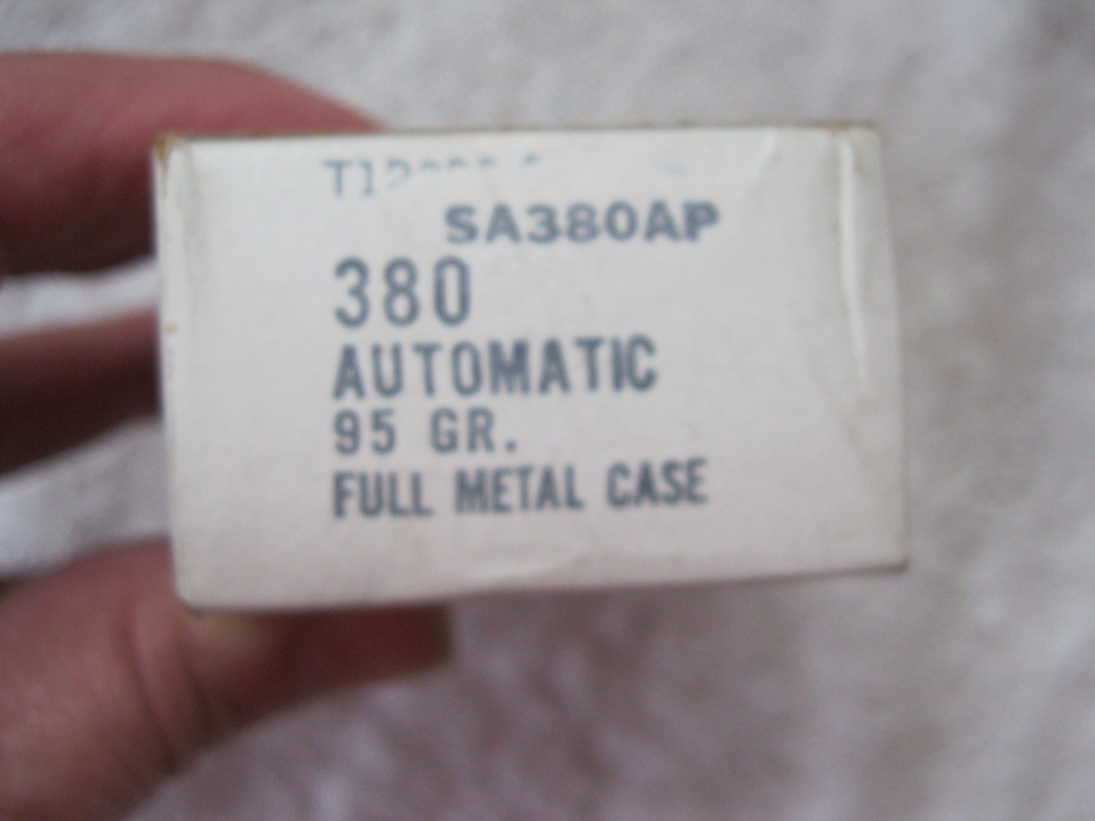 380 Automatic 95 Grain Full Metal Case Saami Reference Ammunition Ammo ...