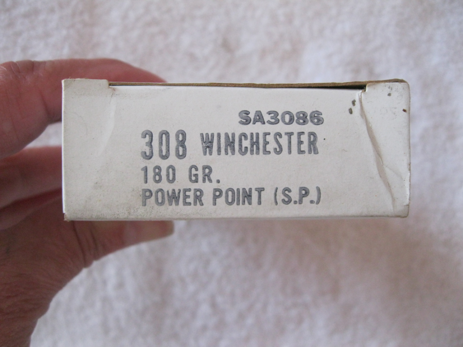 Winchester .308 180 Grain Power Point Sp Saami Reference Ammunition ...
