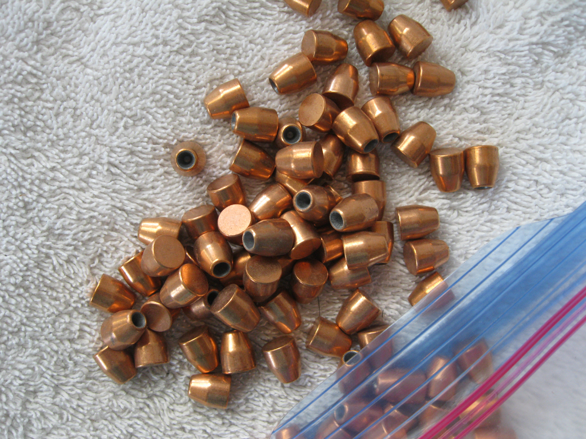 Pictures: 100 pieces .355 88 grain JHP bullets 380 ACP 9mm RELOADING ...