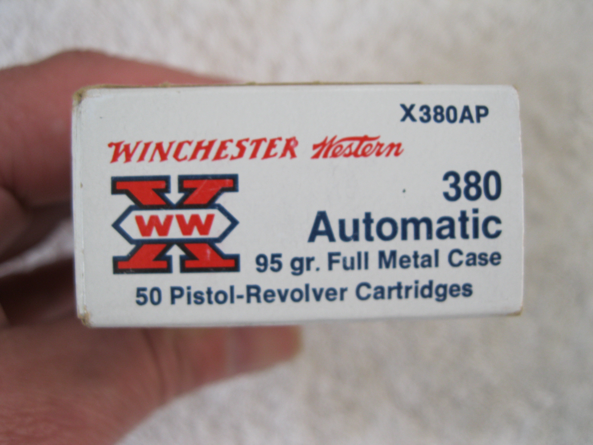 380 Automatic 95 Grain Full Metal Case Saami Reference Ammunition Ammo ...