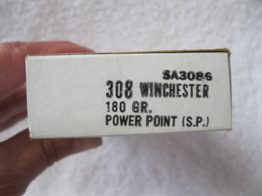 Winchester .308 180 Grain Power Point Sp Saami Reference Ammunition ...