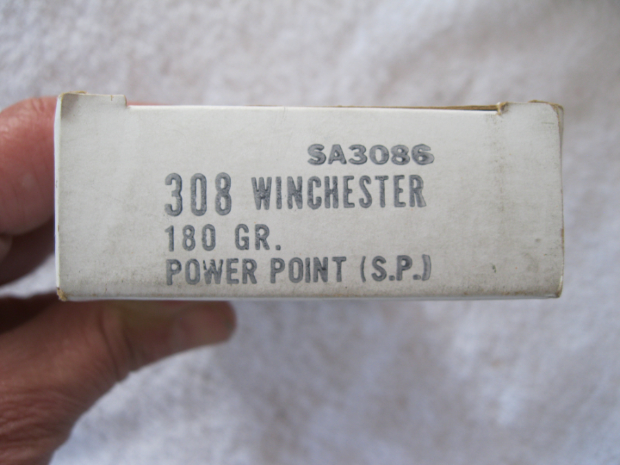 Winchester .308 180 GRAIN POWER POINT SP SAAMI REFERENCE AMMUNITION ...