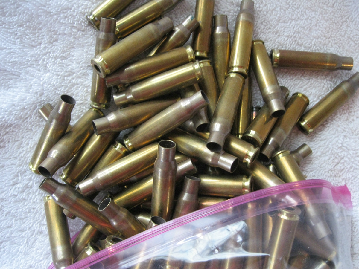 Winchester .308 IMI PRIMER TESTED BRASS 106 count ISRAELI MILITARY ...
