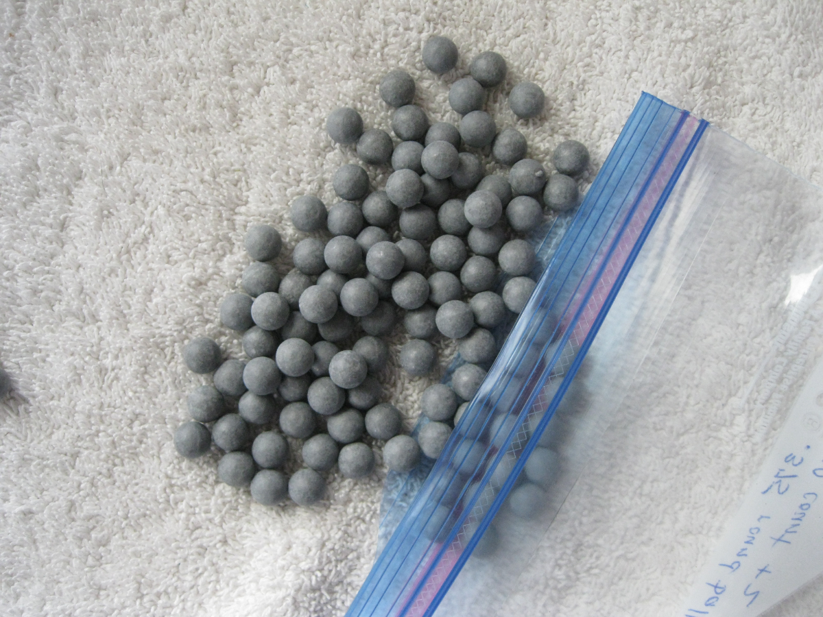 .375 ROUND BALLS 100 COUNT plus 2 MUZZLE LOADING BLACK POWDER SHOOTING ...