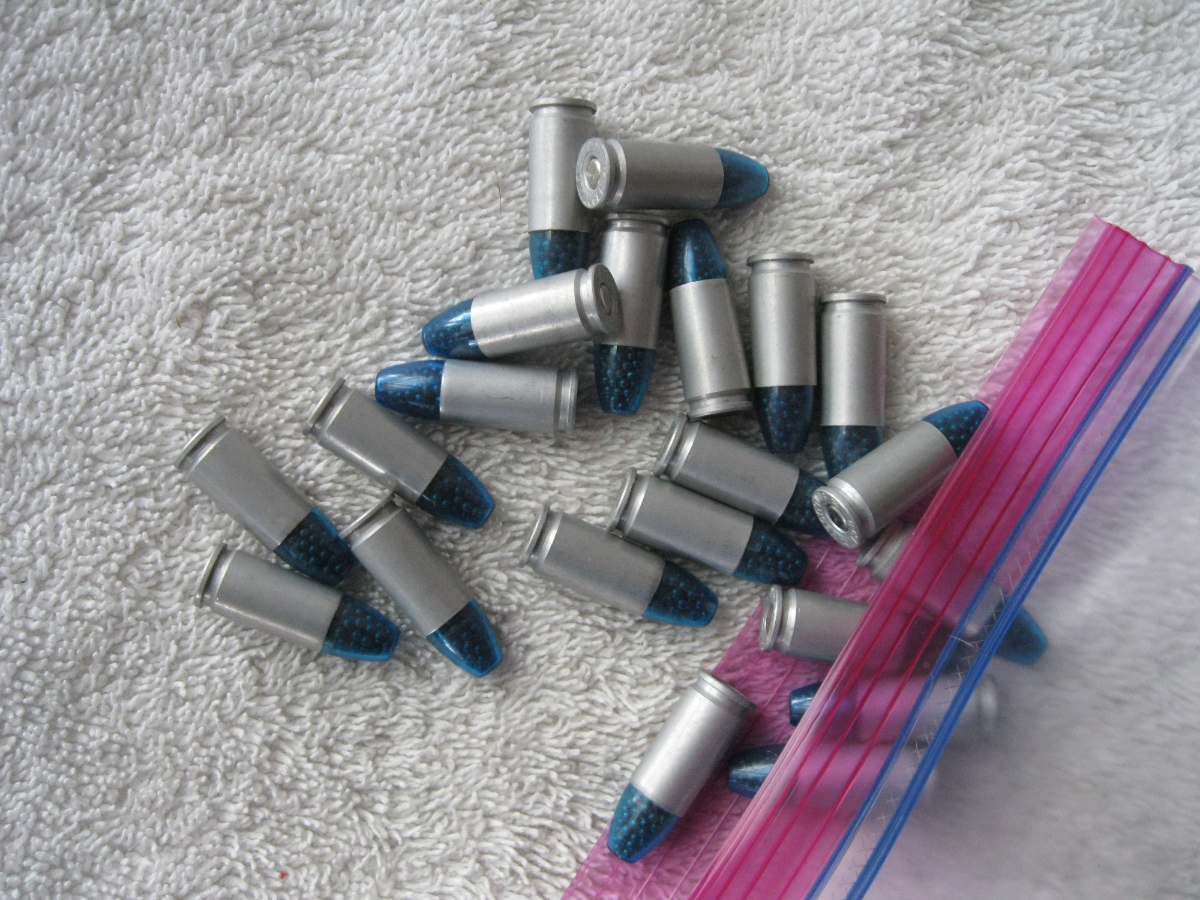 Luger CCI 9MM SHOTSHELL SAMPLES 1st STYLE CAPSULE CRIMP 7-10-90 3706 20 ...