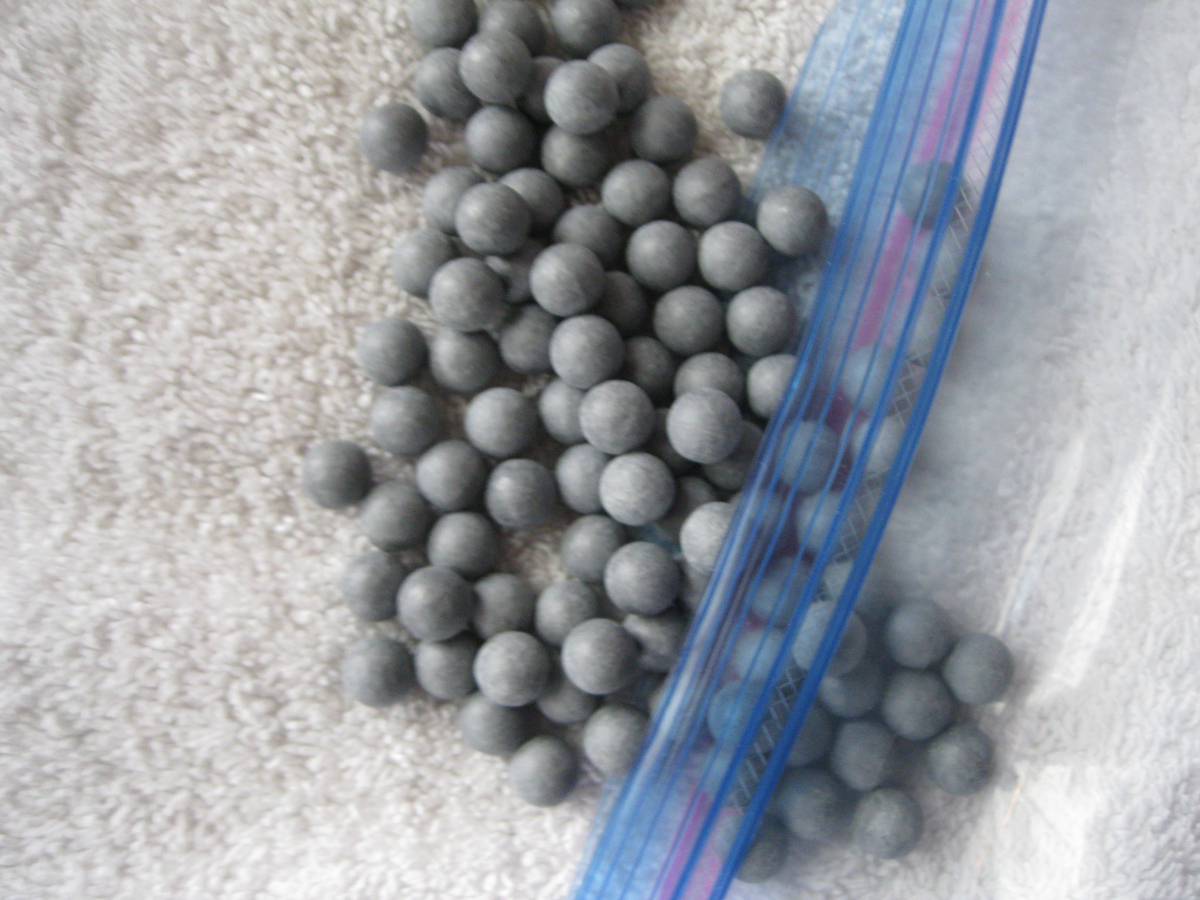 .375 ROUND BALLS 100 COUNT plus 2 MUZZLE LOADING BLACK POWDER SHOOTING ...