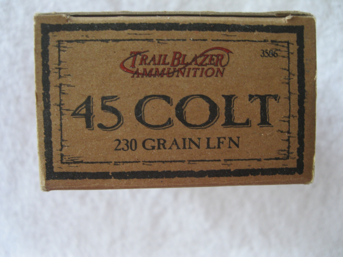 CCI Ammunition 45 COLT 230 GRAIN L FN TRAIL BLZAER AMMUNITION AMMO LEAD ...