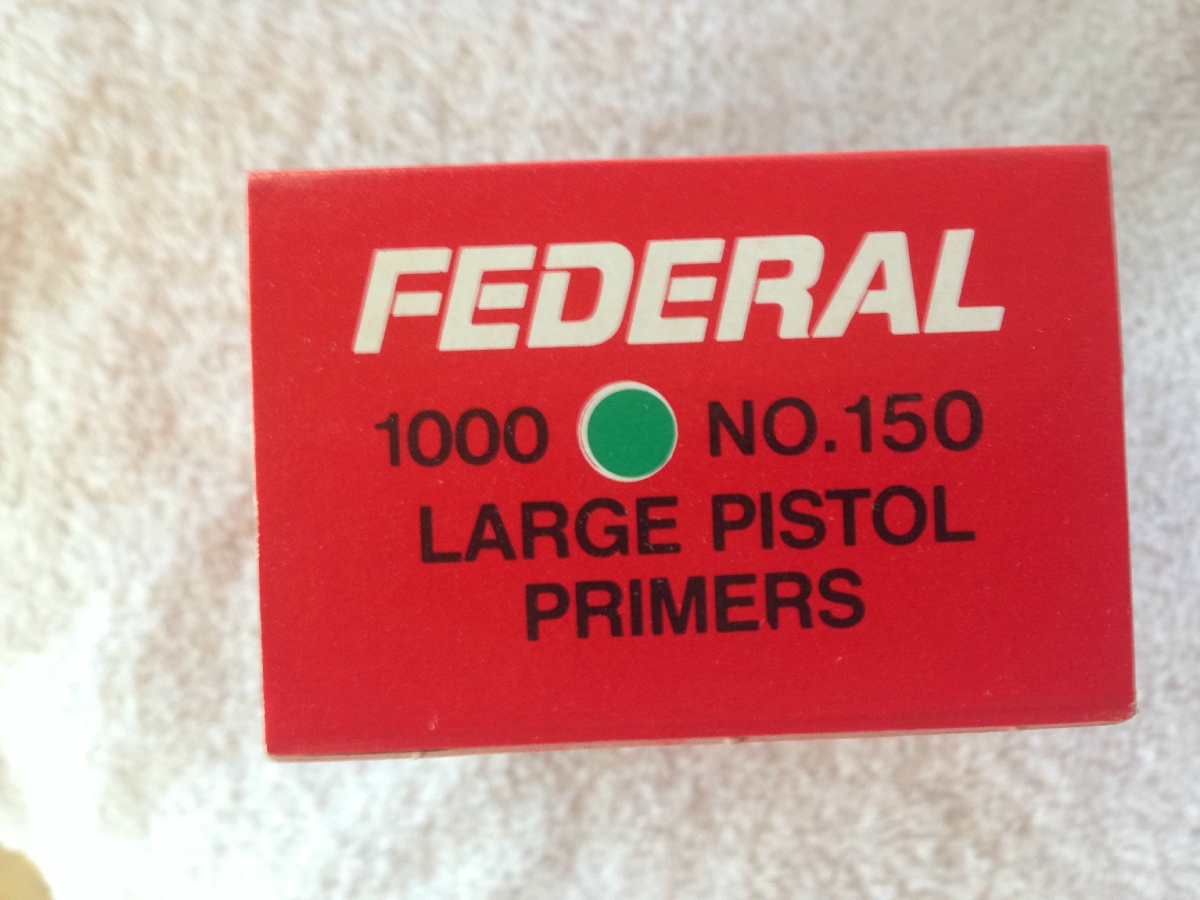 Federal Cartridge Corporation FEDERAL NO. 150 LARGE PISTOL PRIMERS 1000 ...