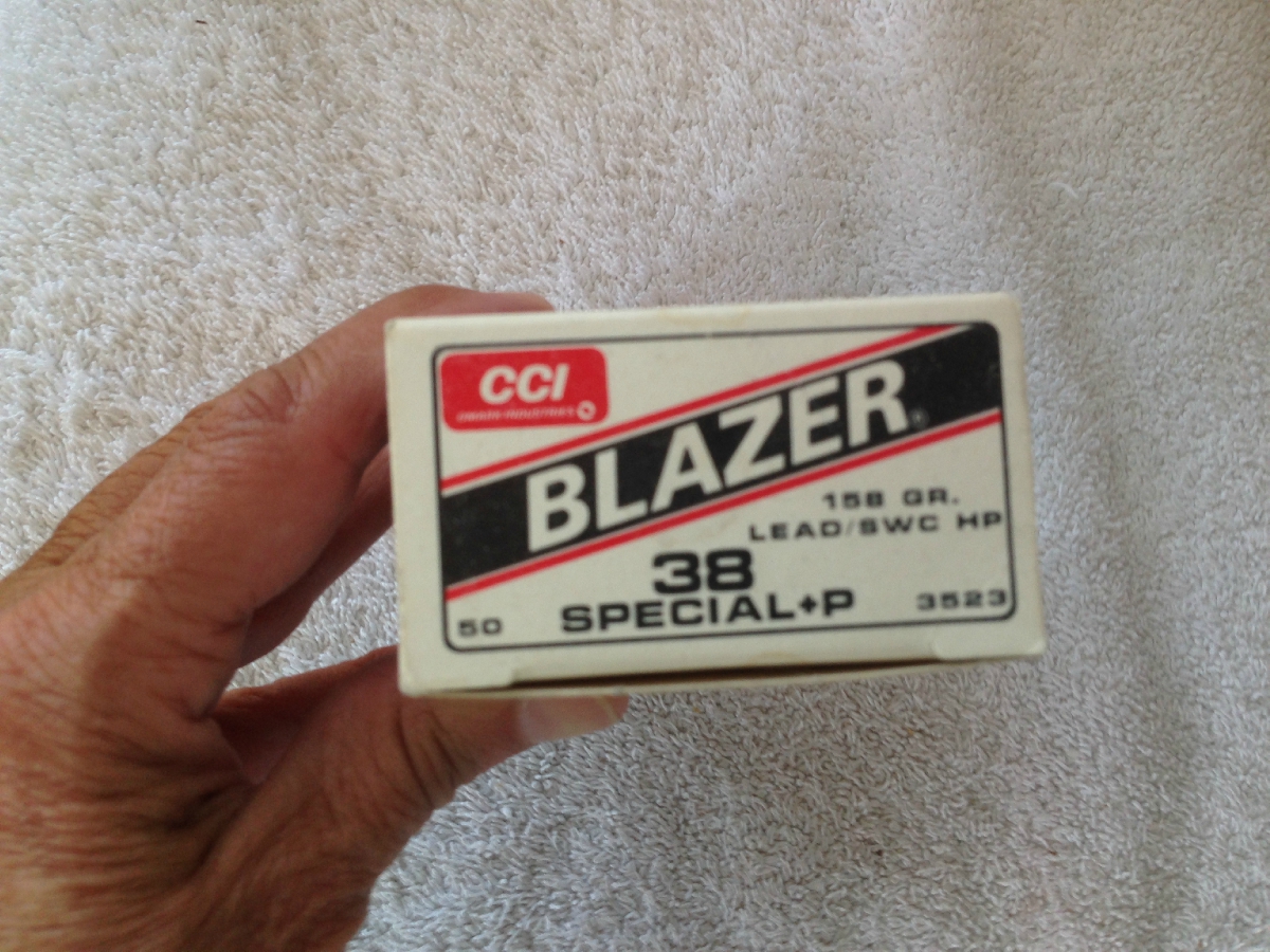 CCI Ammunition 38 SPECIAL +P 158 GRAIN LEAD SWC SEMI-WADCUTTER HP HOLLOW POINT BLAZER AMMUNITION ...