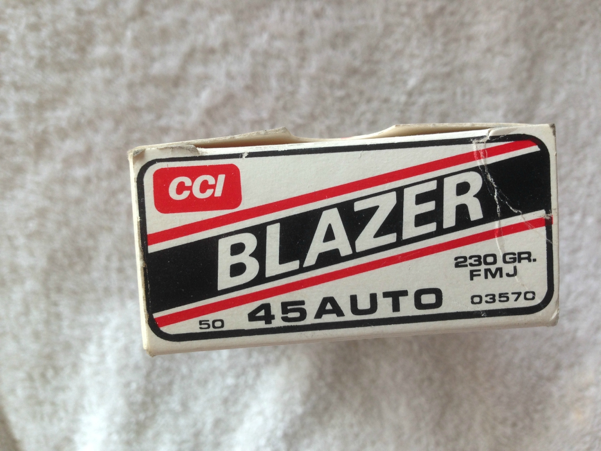 Omark Industries CCI BLAZER 45 AUTO 230 GRAIN FMJ FULL METAL JACKET ...