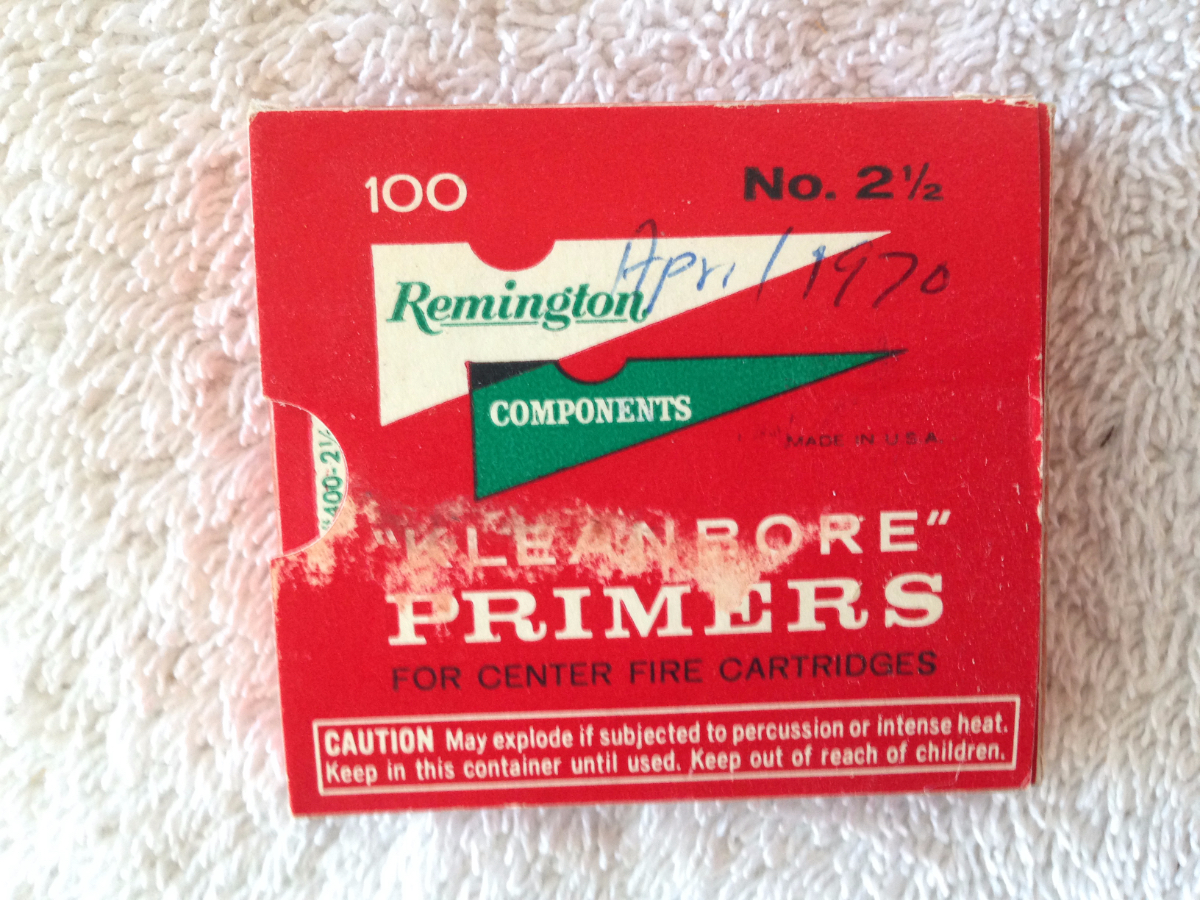 Pictures: REMINGTON LARGE PISTOL PRIMERS NO. 2 1/2 KEALNBORE 80 count ...