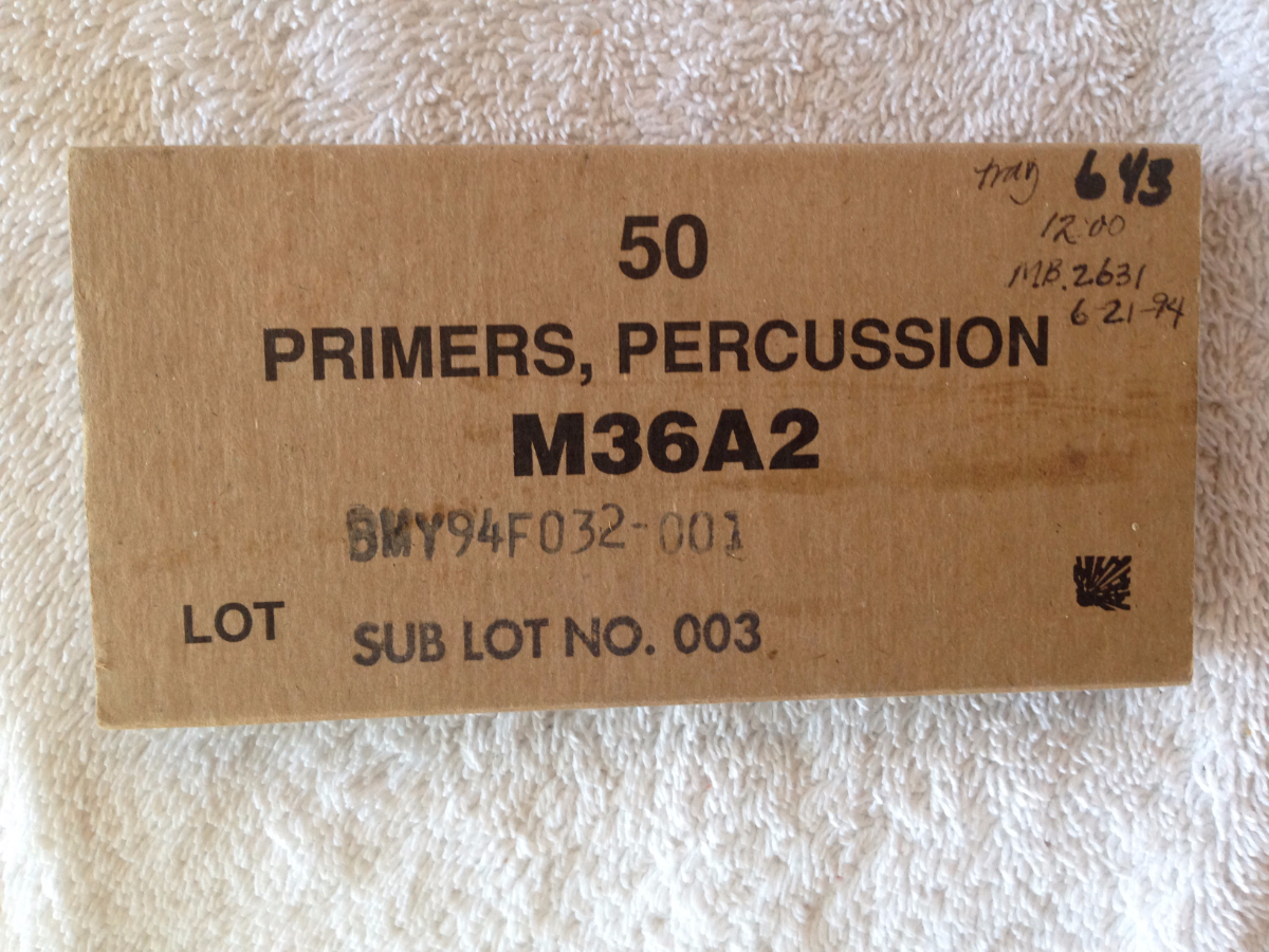 CCI Ammunition M36A2 PERCUSSION PRIMERS for 50 CALIBER 30mm WARTHOG GAU ...