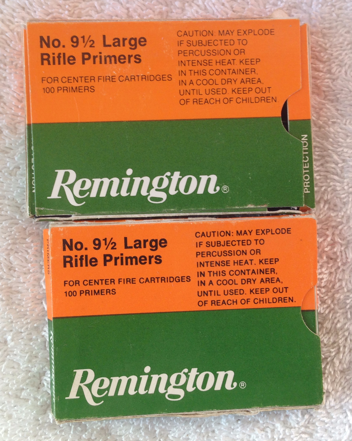 REMINGTON NO. 9 1/2 LARGE RIFLE PRIMERS FOR CENTER FIRE CARTRIDGES 200 ...