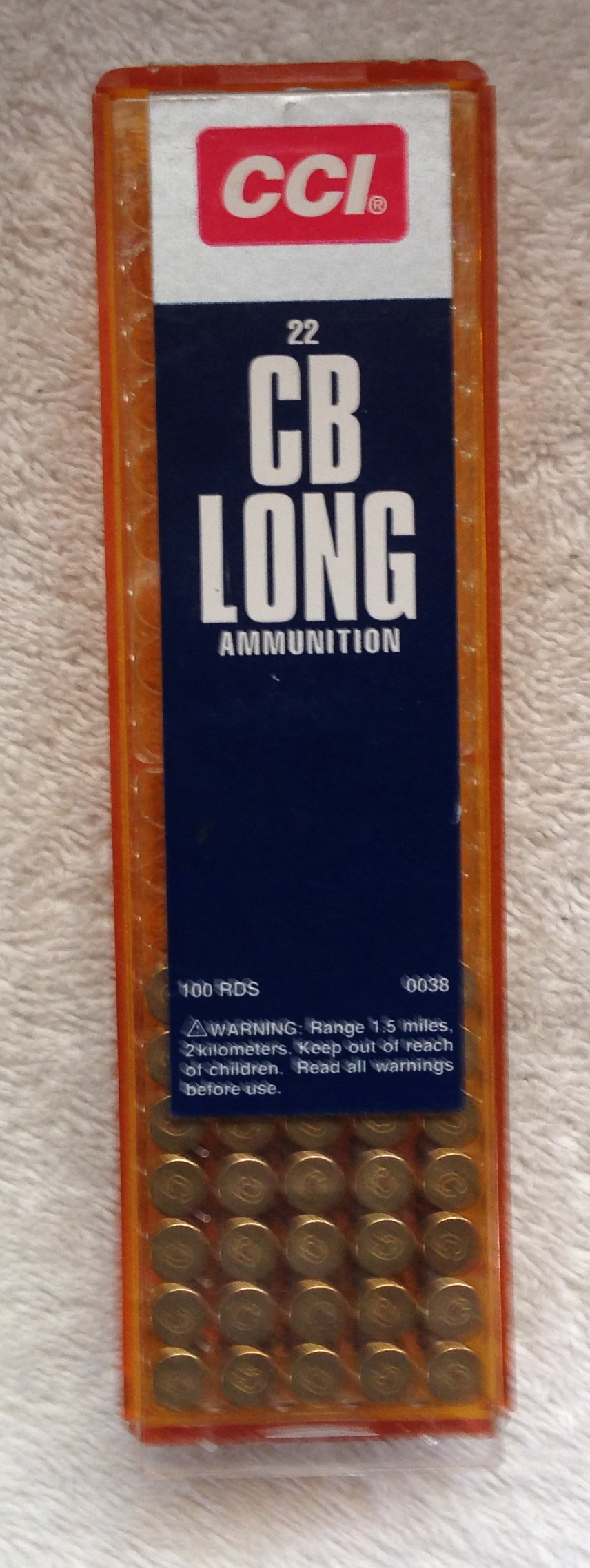 CCI Ammunition CCI 22 CB LONG AMMUNITION AMMO 35 count ROUND NOSE LEAD ...