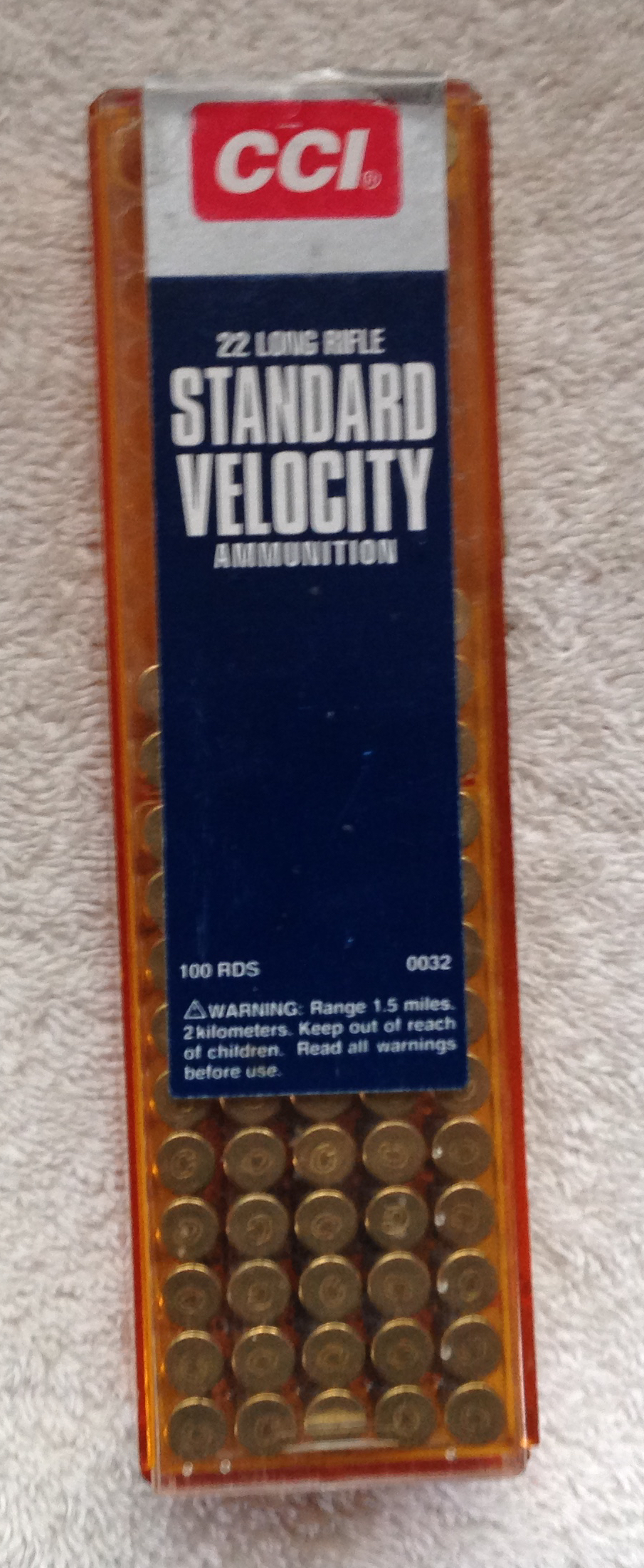 CCI Ammunition CCI .22 LONG RIFLE LR STANDARD VELOCITY ROUND NOSE LEAD ...