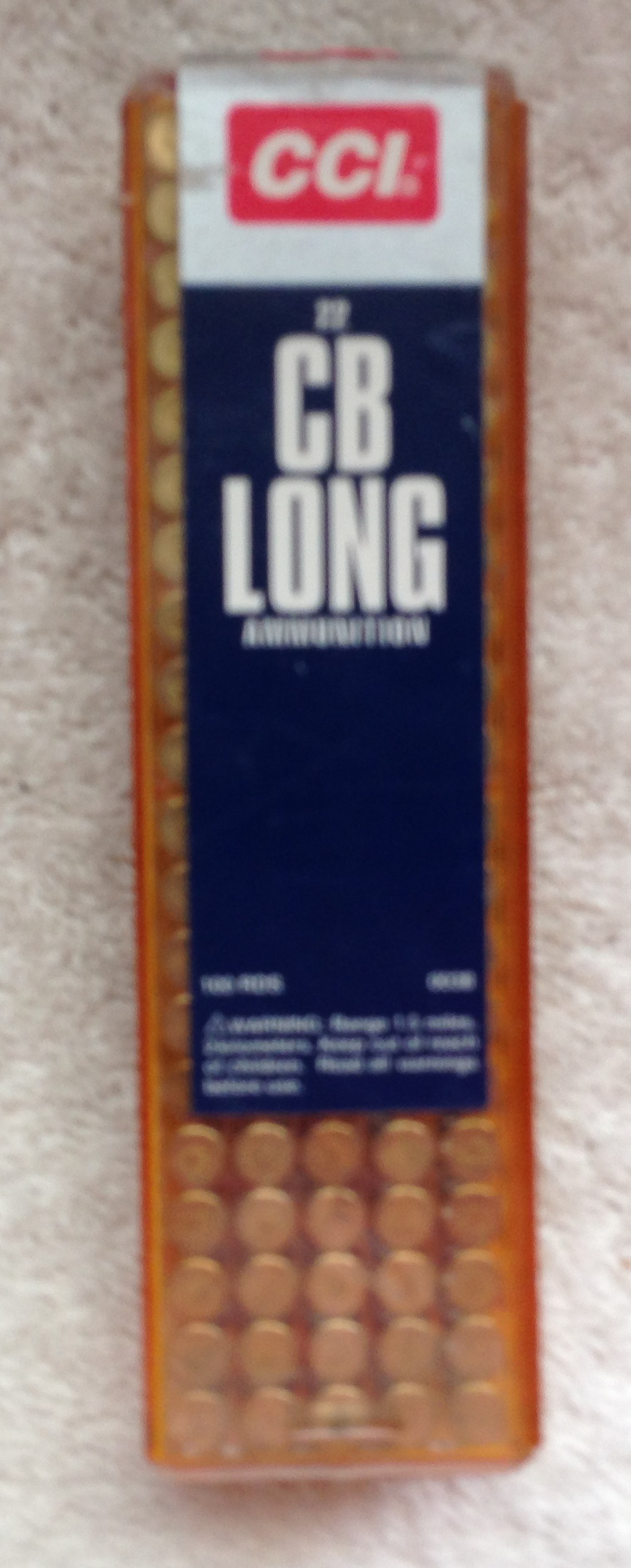 CCI Ammunition CCI .22 CB LONG AMMUNITION AMMO 97 count ROUND NOSE LEAD ...