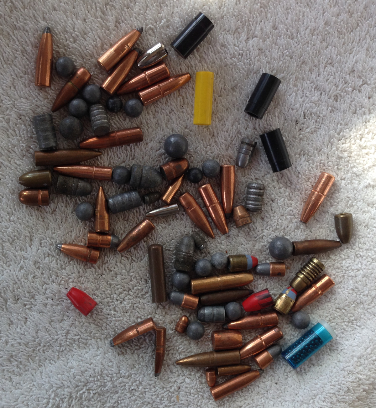 Pictures: 69 COUNT RIFLE PISTOL BULLETS PROJECTILES TRACER SHOTSHELL ...