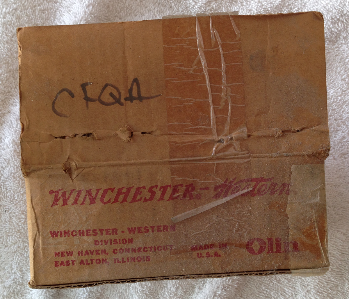 WINCHESTER-WESTERN SHIPPING BOX CARDBOARD TO BLOUNT, INC., LEWISTON ...