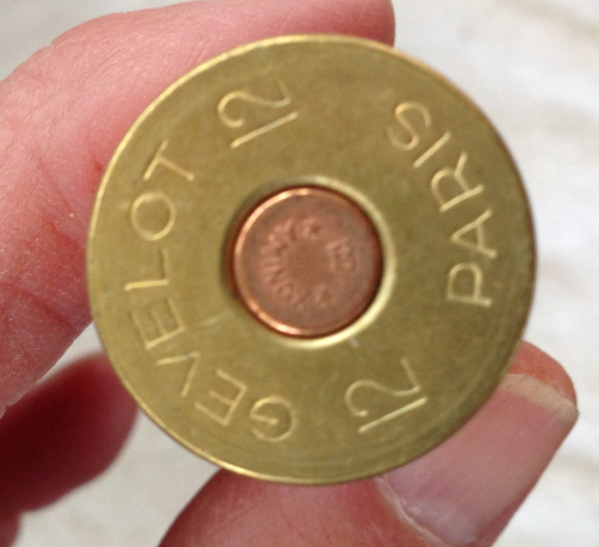 GEVELOT PARIS AMINOX NEW PRIMED SHOTGUN SHELL HULL RED PAPER MADE IN ...