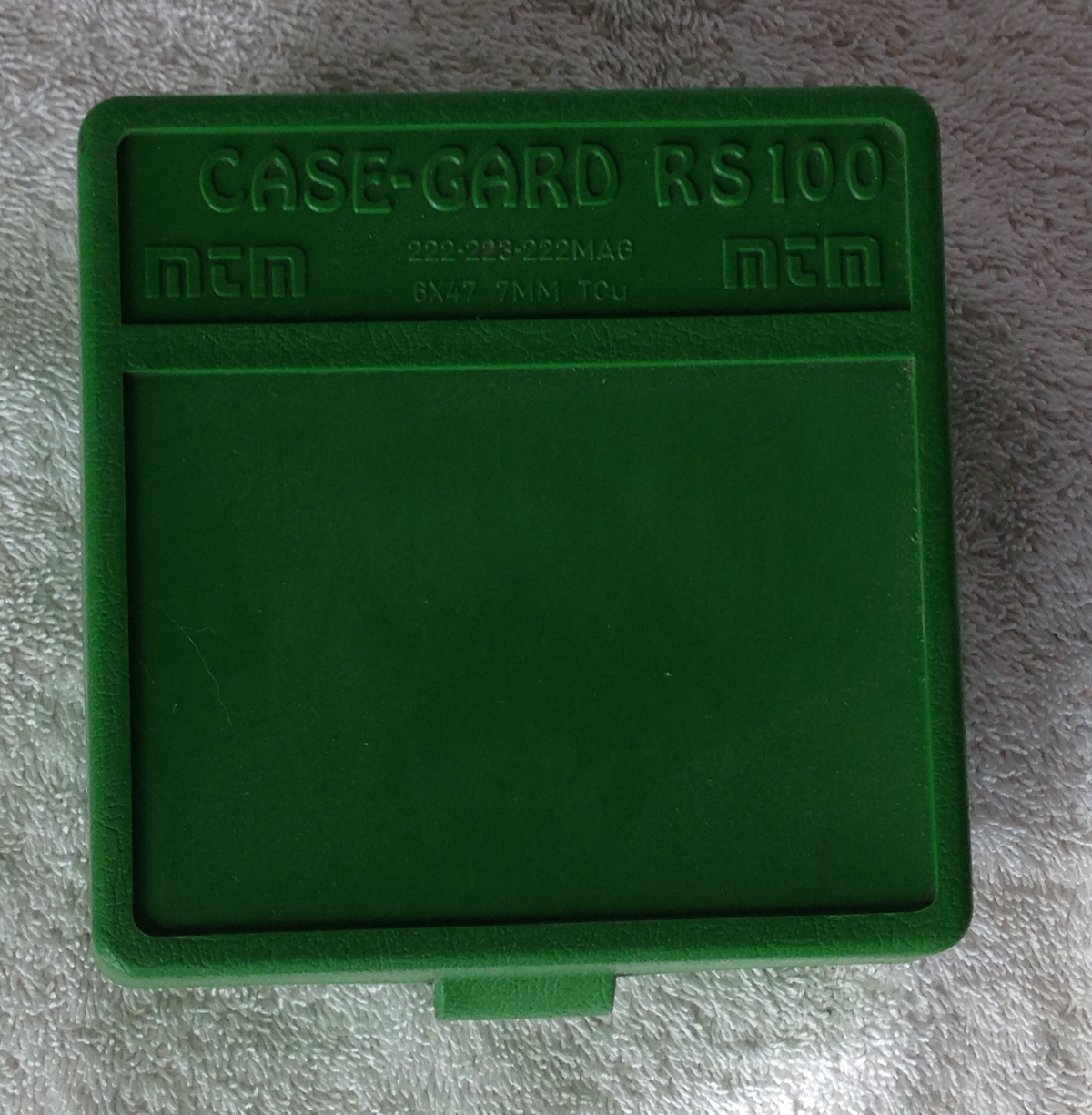 MTM CASE-GARD RS 100 R100 AMMO BOX GREEN USED FLIP TOP HOLDS 100 count ...