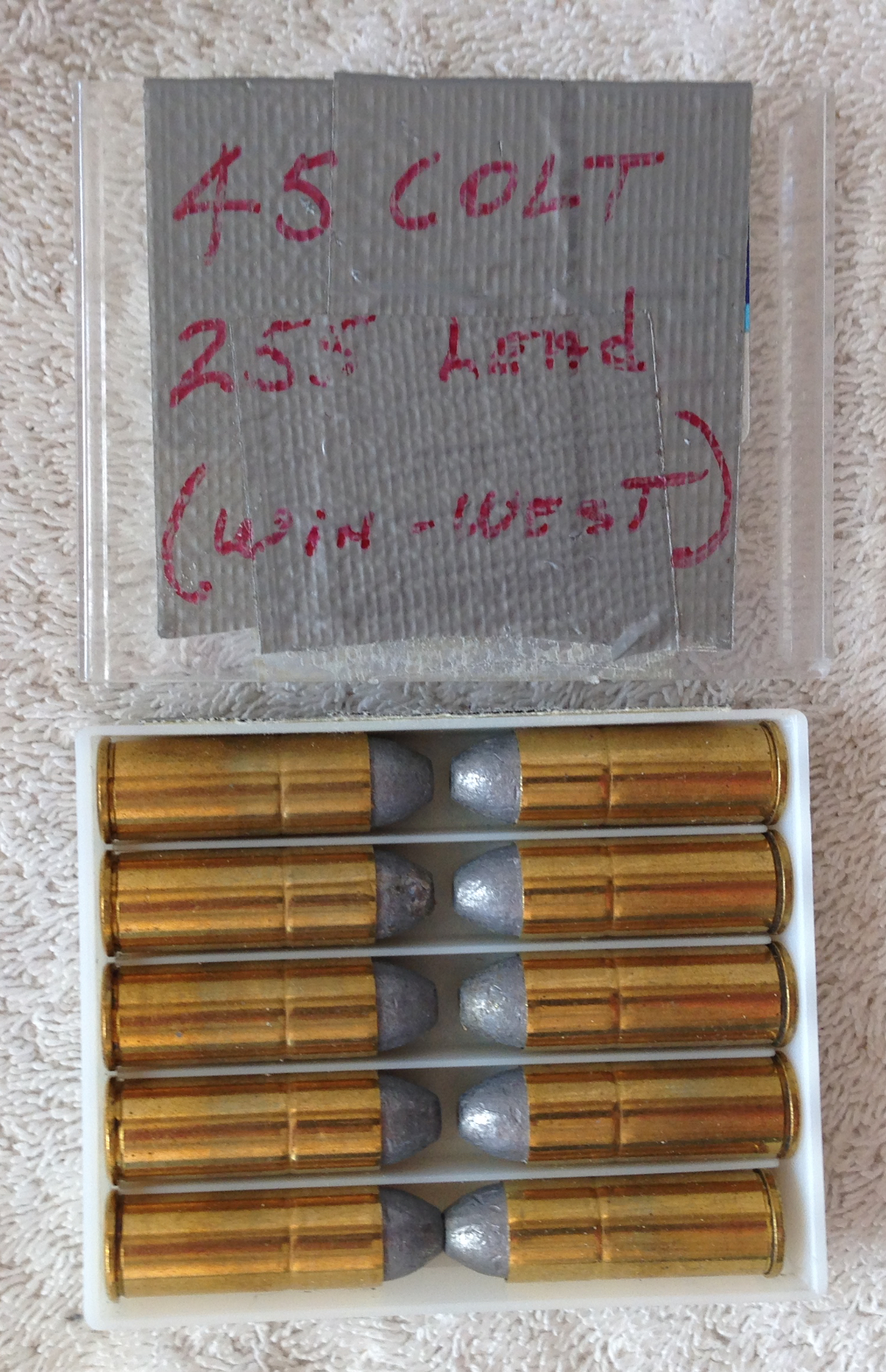 Winchester -WESTERN .45 COLT 255 GRAIN LEAD AMMO 10 Count LONG COLT ...