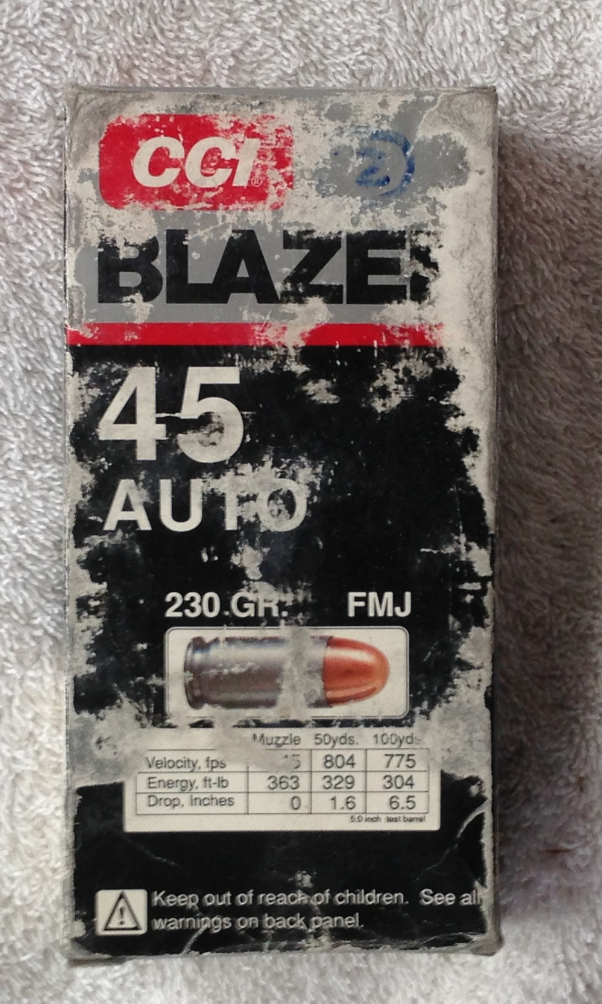 CCI Ammunition CCI BLAZER 45 AUTO 230 GRAIN FMJ FULL METAL JACKET ...