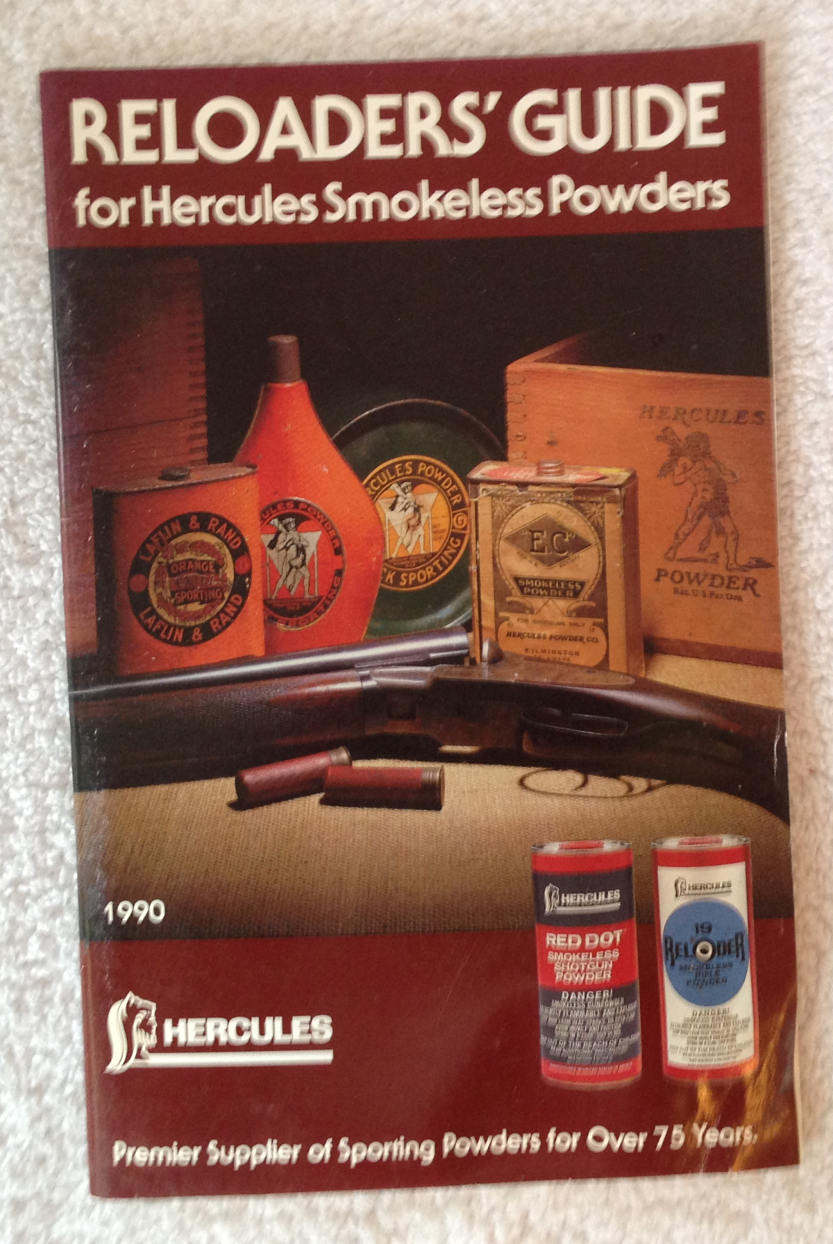 RELOADERS` GUIDE FOR HERCULES SMOKELESS POWDERS BOOK 1990 52 pages ...