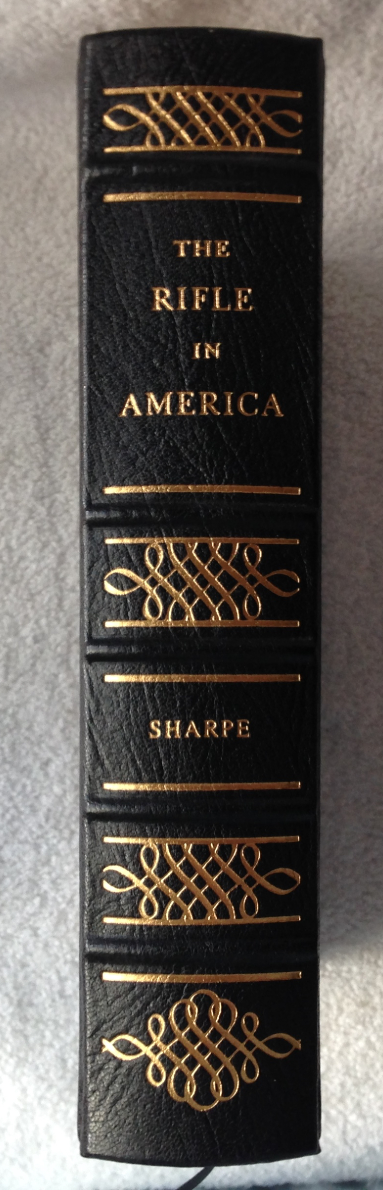 Sharps THE RIFLE IN AMERICA PHILIP B. SHARPE LEATHER COVER GOLD GILDED ...