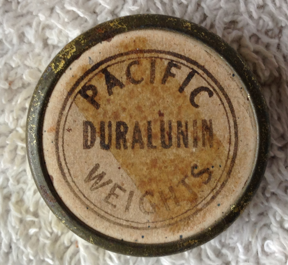 PACIFIC DURALUNIN WEIGHTS FRACTIONAL SHEET WEIGHTS IN A TIN 9 pieces ...