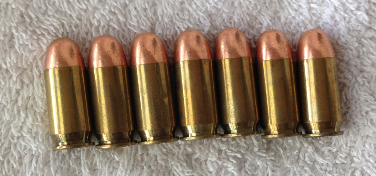 Speer .45 AUTO ACP AUTOMATIC COLT PISTOL AMMUNITION COPPER PLATED ROUND ...