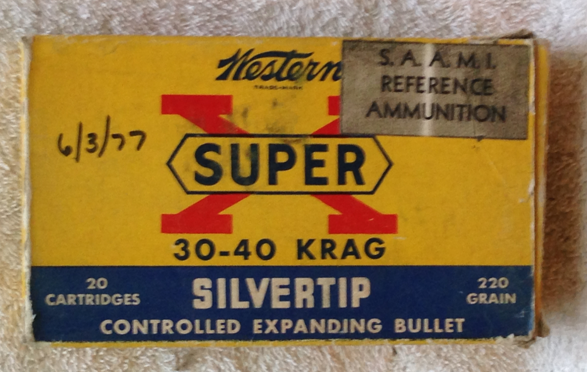 Western Cartridge Company WESTERN 30-40 KRAG SILVERTIP 220 GRAIN ...