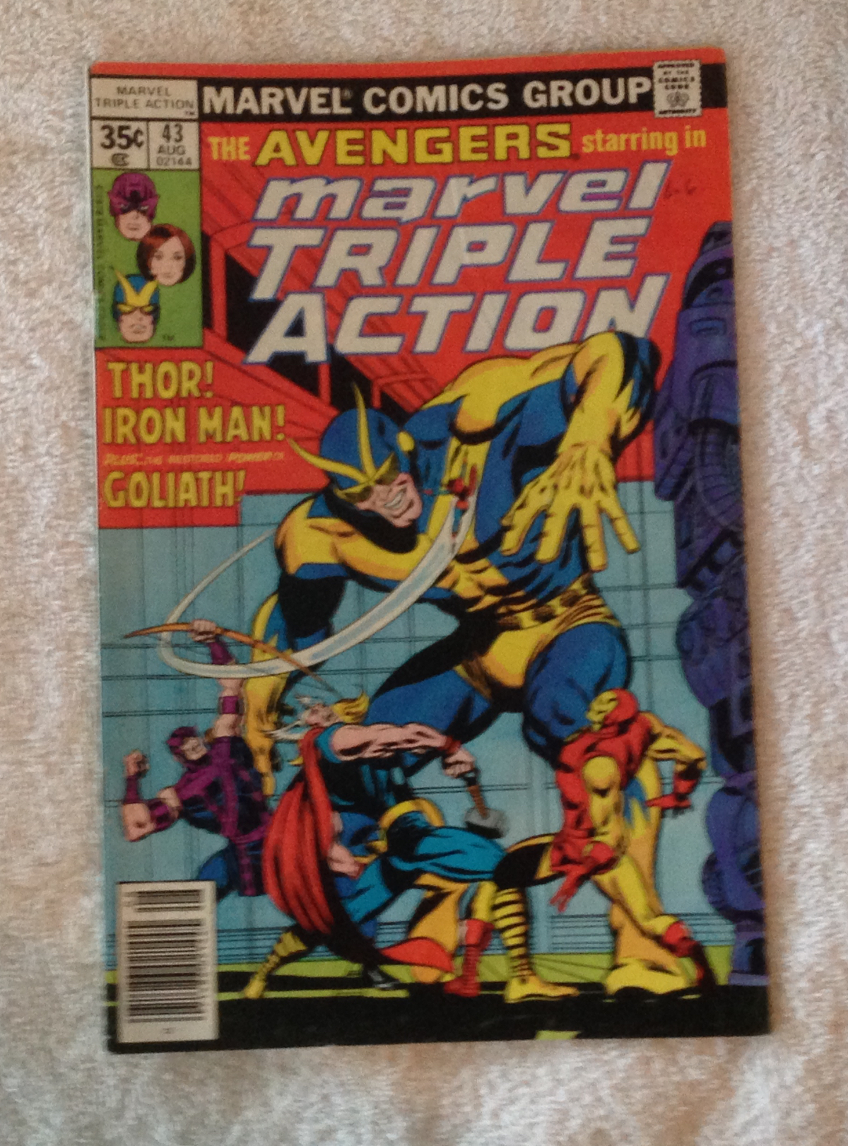 MARVEL COMICS GROUP AVENGERS MARVEL TRIPLE ACTION 02144 THOR IRON MAN ...