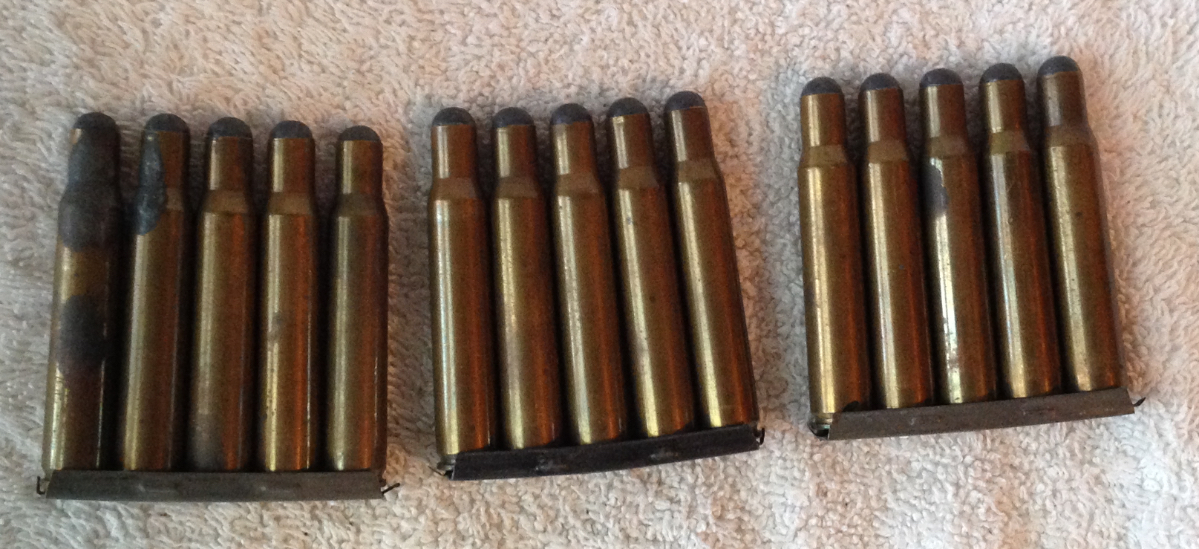 15 count of 30-06 AMMUITION AMMO LOADED WITH ROUND BALLS DEN 42 TW 51 ...